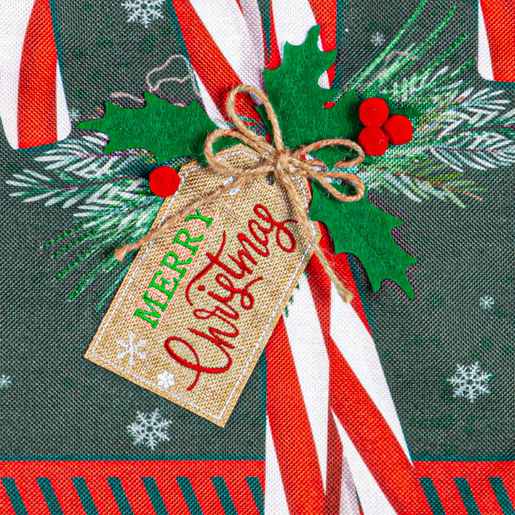 Candy Cane Burlap Garden Flag – Howell's Mercantile